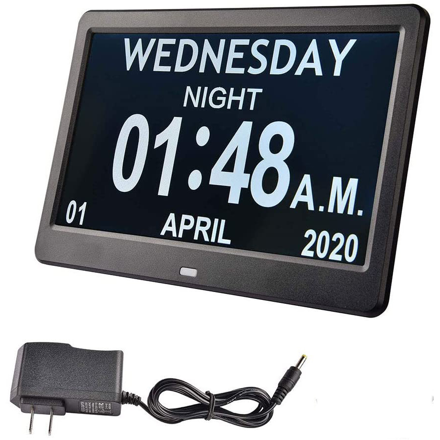 Jual Digital Day Date Time Clocks Dementia Clock for Seniors 10 Inch ...