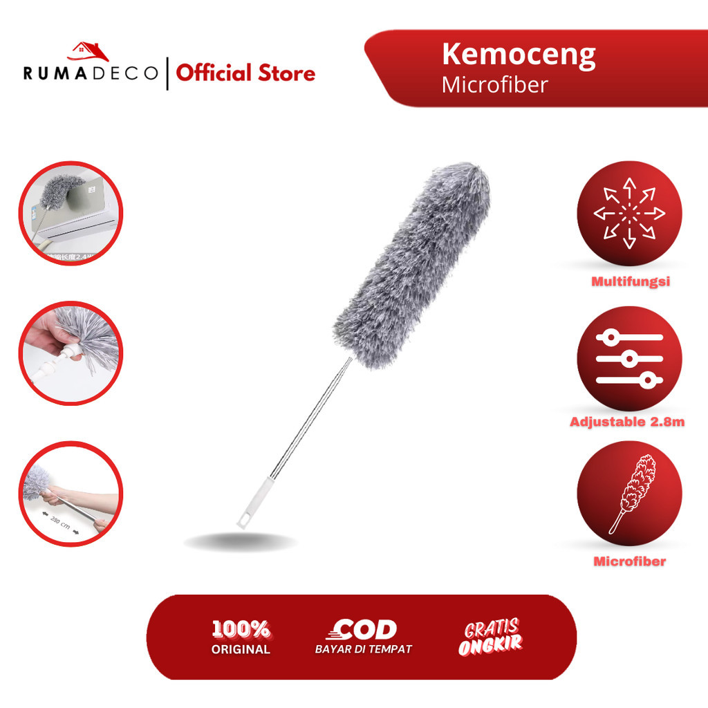 Jual Rumadeco Kemoceng Fleksibel 280cm Bisa Tekuk | Pembersih Rumah ...