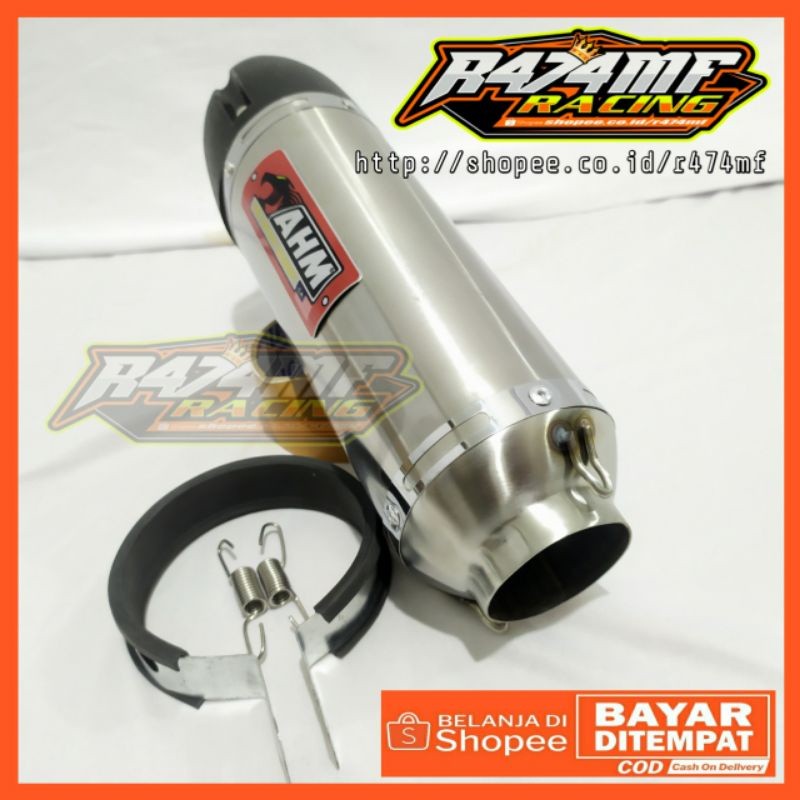 Jual AHM M2 Exhaust (Silincer Only)/Inlet 50/51mm | Shopee Indonesia