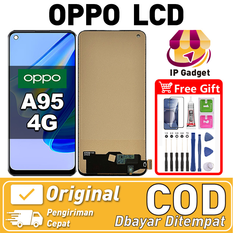 Jual Original Lcd OPPO A95 4G FULLSET GIFTS asli Layar hp touchscreen Sentuh Versi Tinggi COD ...
