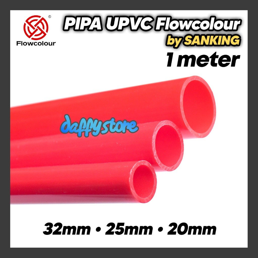 Jual Pipa UPVC FLOW COLOUR 1 meter by SANKING 20mm 25mm 32mm akuarium kolam flowcolour flow ...