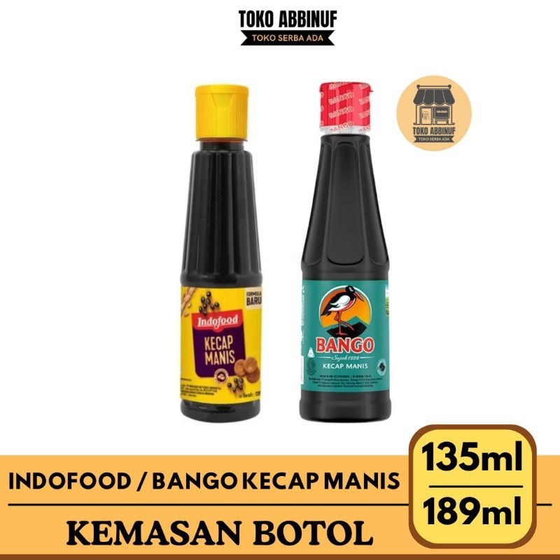 Jual 1 PCS - INDOFOOD KECAP MANIS BOTOL 135ml - BANGO KECAP MANIS BOTOL ...