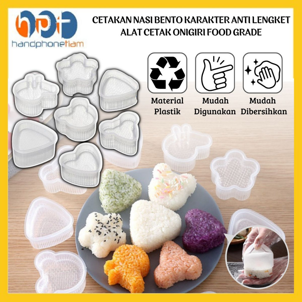 Jual Cetakan Nasi Bento Karakter Lucu Rice Mold Alat Bantu Pencetak ...