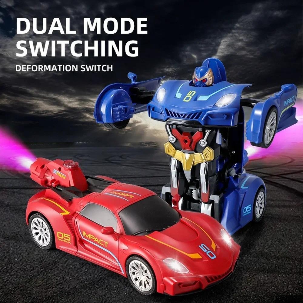 Jual Spray Rc Car Transformation Robot Radio Controlled Charging ...