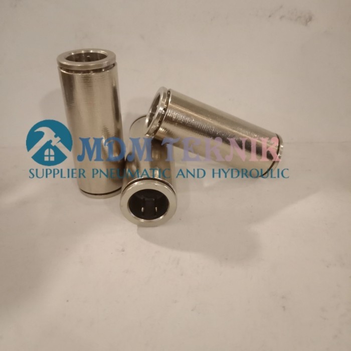 Jual FITTING PNEUMATIC LURUS 10MM / SAMBUNGAN SELANG 10 MM X 10 MM BESI ...