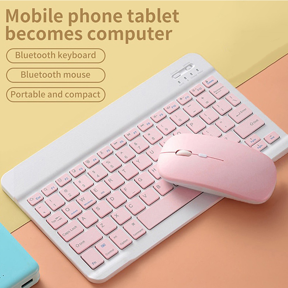 Jual Mini Wireless Bluetooth Keyboard Mouse Set For Tablet Tab pad HP ...