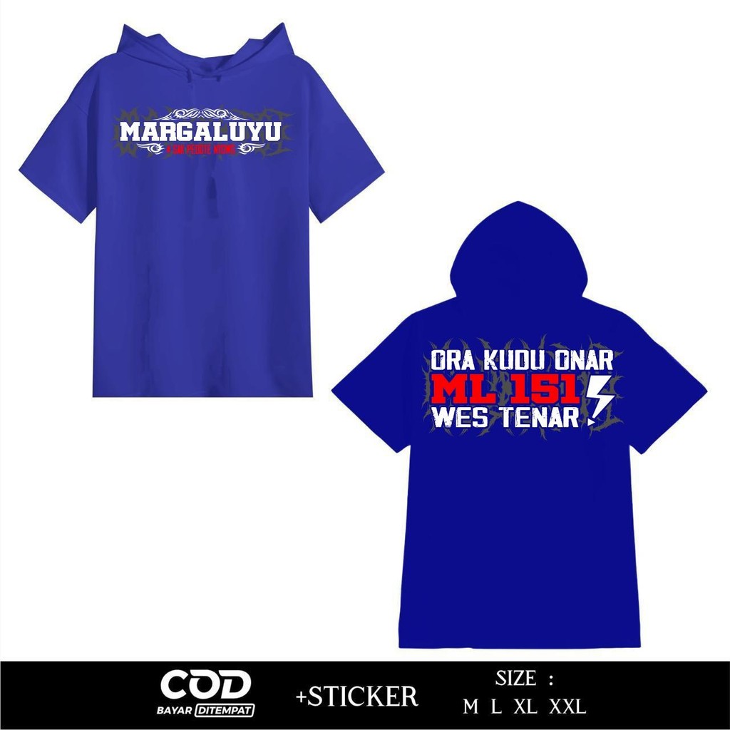 Jual TS Hoodie Margaluyu Ora Kudu Onar Wes Tenar Sablon DTF print ...