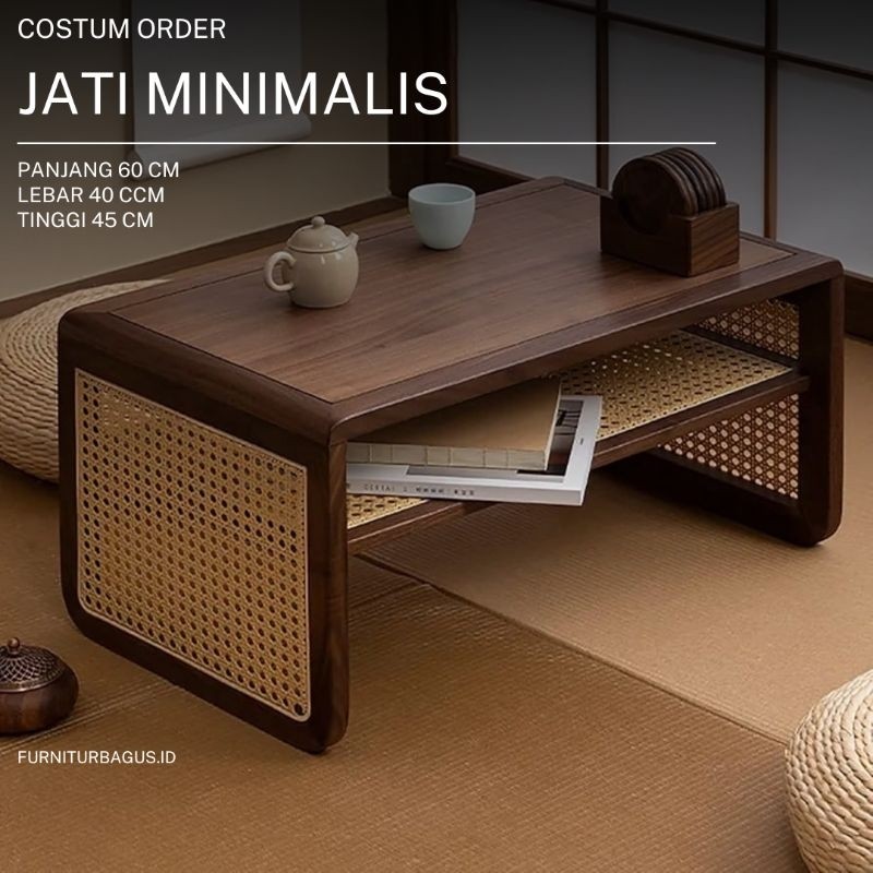 Jual Meja Jepang Minimalis / Meja Lesehan Jepang / Meja Laptop Jati ...