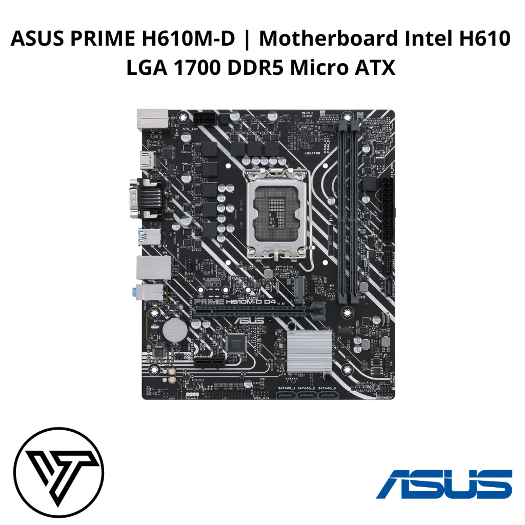 Jual ASUS PRIME H610M-D | Motherboard Intel H610 LGA 1700 DDR5 Micro ATX | Shopee Indonesia
