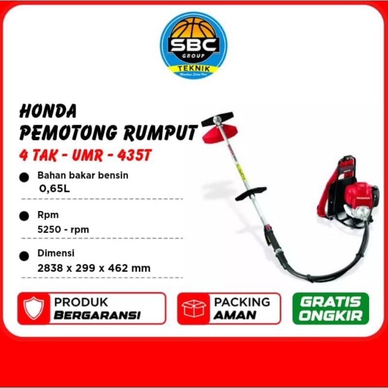 Jual BIG SALE MESIN POTONG RUMPUT 4 TAK HONDA UMR-435T/ HONDA BRUSH CUTTER | Shopee Indonesia
