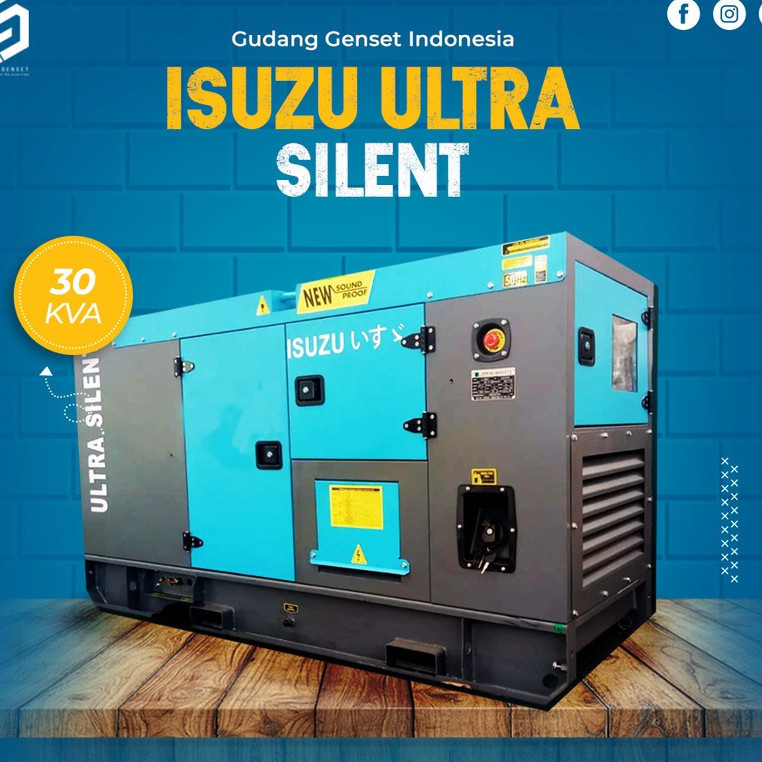 Jual Genset Silent | 30 KVA | Isuzu Genset Diesel Isuzu Silent | Shopee Indonesia