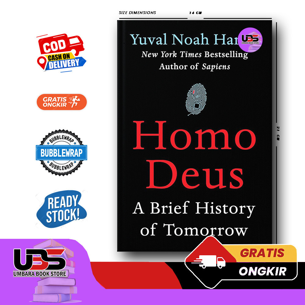 Jual HomoDeus by Yuval Noah Harari (INDONESIA/ENGLISH) | Shopee Indonesia