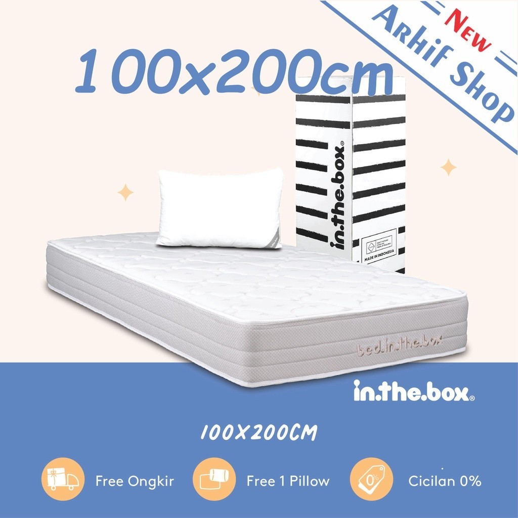 Jual SPRING BED KASUR IN THE BOX inthebox 100x200 (Super Single ...