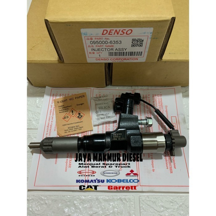 Jual Nozzle Injector SK200-8 SK200 8 Kobelco Denso 095000-6353 GB ...