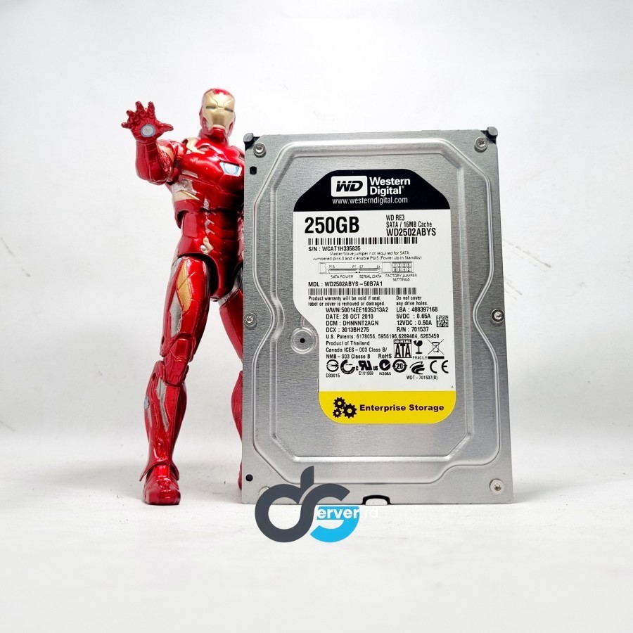 Jual HDD SATA 250Gb 3Gbps 3.5Inch WD WD2502ABYS | Shopee Indonesia
