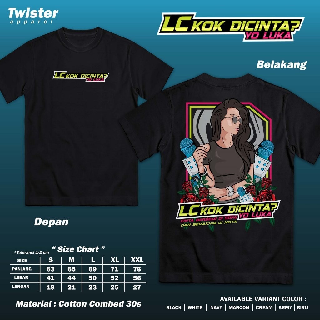 Jual Kaos LC Kok Dicinta Yo Luka Cinta Bersemi Di Sofa Berakhir Di Nota ...