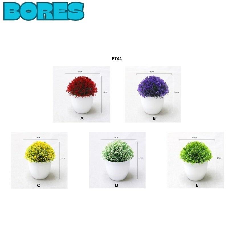 Jual BORES Bunga Plastik Hias Pot Bunga Artifisial Bonsai Ornamen ...