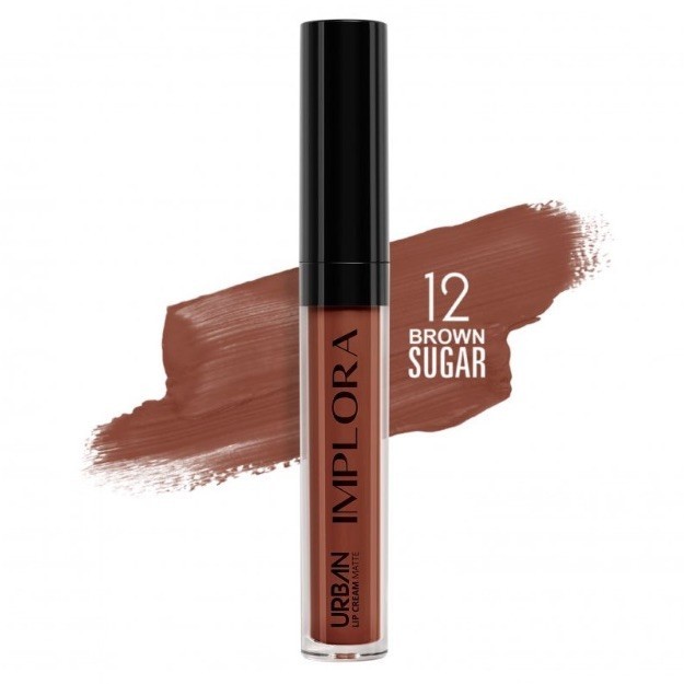 Jual IMPLORA LIPCREAM MATTE URBAN 12 BROWN SUGAR | Shopee Indonesia