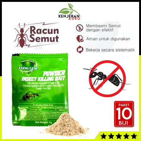 Jual [Paket 10 Biji] Racun Semut Bubuk ZXING LEAF Paling Ampuh Basmi ...