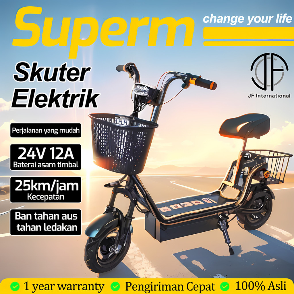Jual Skuter Elektrik 25km/h Motor brushless 300W Skuter Elektrik Dewasa ...