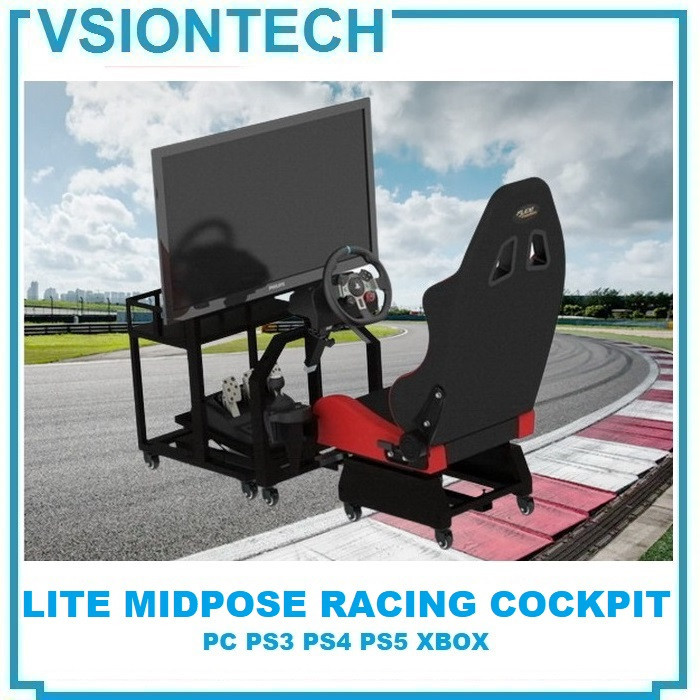 Jual Pro Midpose Racing Seat - Kursi Cockpit Simulator Gaming PC PS3 ...