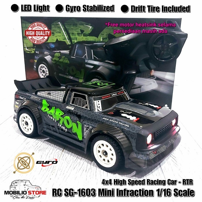 Jual RC SG1603 1/16 Mini Arma Infraction Drift Rally Car 2.4GHz 4WD RTR ...
