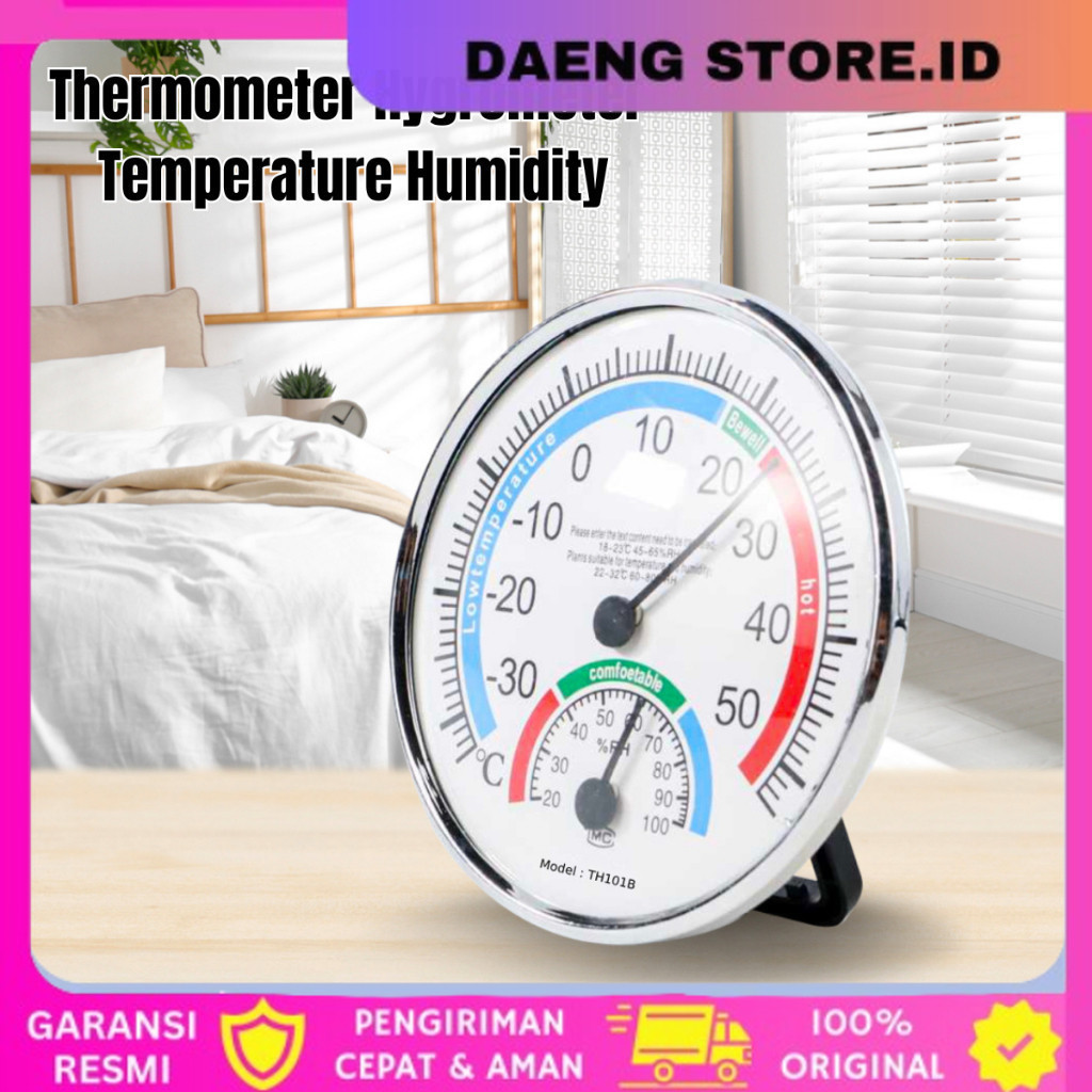 Jual Termometer Ruangan Anymetre Analog Thermometer Hygrometer ...