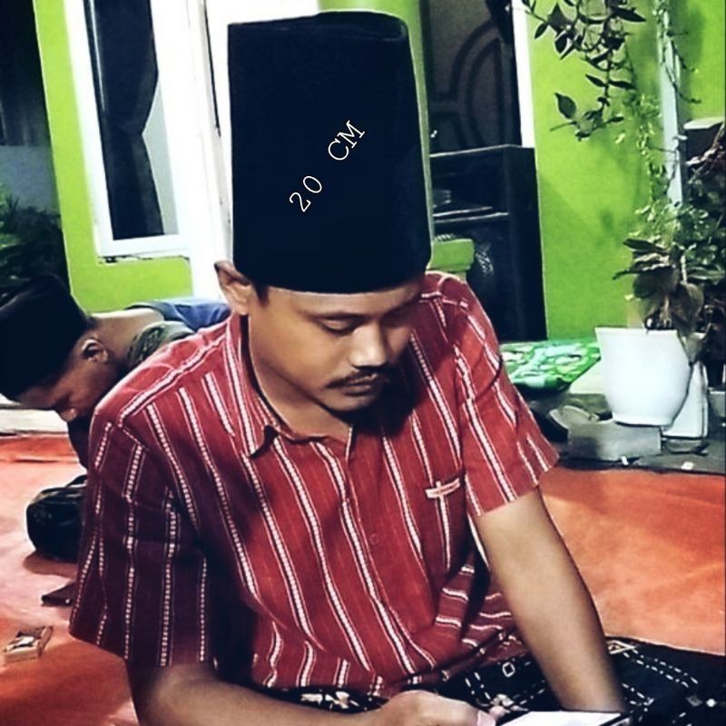 Jual BARU Songkok panjang hitam Kopiah Tinggi Peci tinggi Hitam Tinggi ...