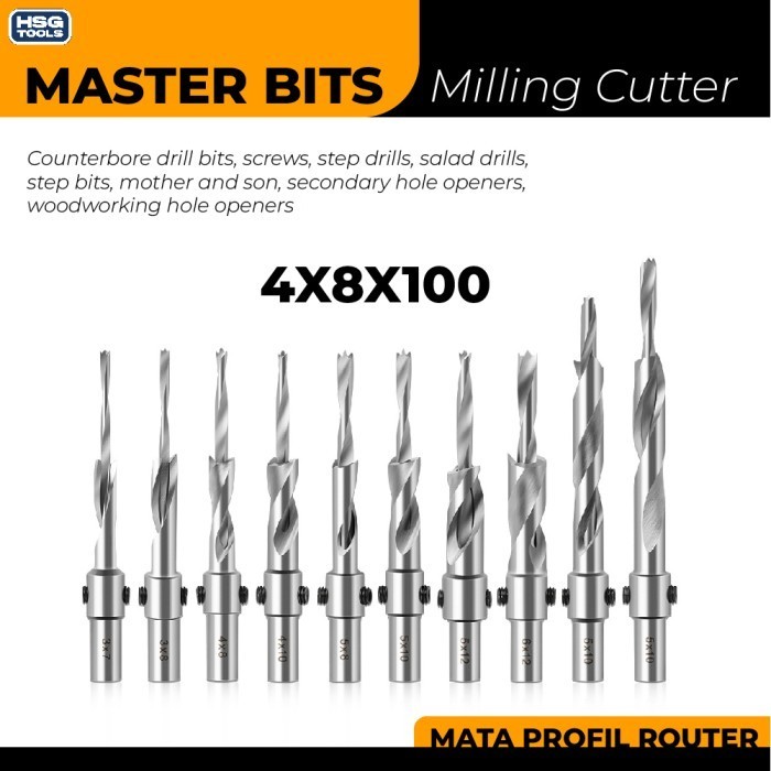 Jual MASTER BIT MATA BOR KAYU HOLE OPENERS STEP SALAD DRILL BIT ...