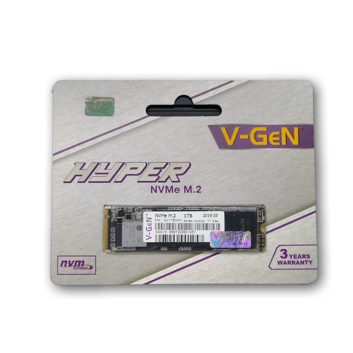 Jual V-GEN Hyper SSD M.2 NVMe PCIe Gen 3 M2 Solid State Drive VGEN ...