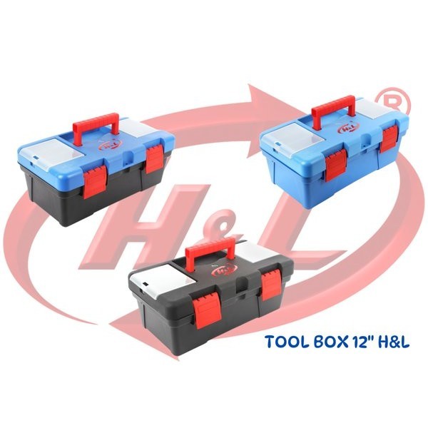 Jual H&L Tool Box Kotak Perkakas Plastik 12 Inch / ToolBox Plastik / Wadah Perkakas 12" HL ...
