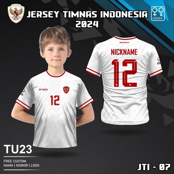 Jual Jersey timnas indonesia terbaru baju anak bola piala asia U23 2024 - Putih, 0 | Shopee ...
