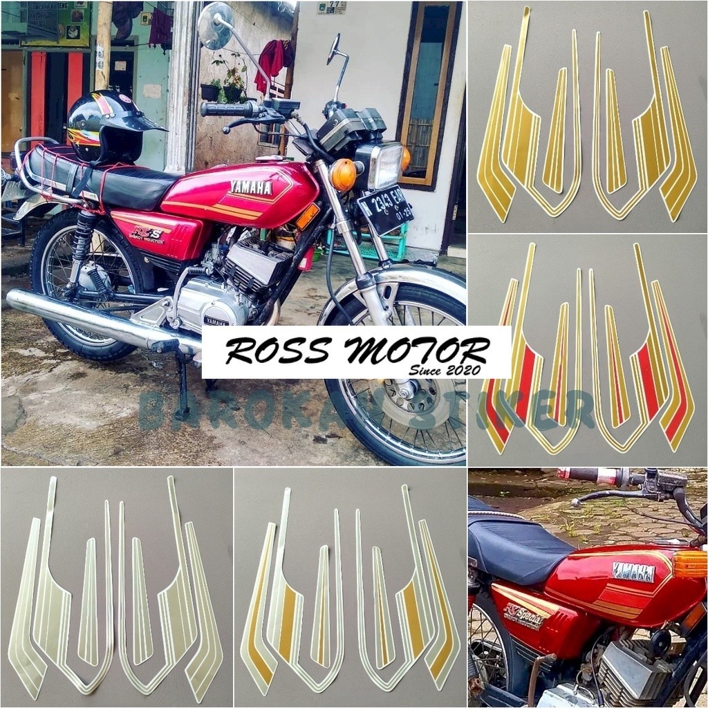 Jual Striping stiker polet list motor yamaha rx s rxs speial gold 1992 ...