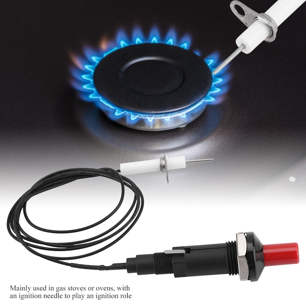 Jual 1 Out 2 Piezo Spark Ignition Kit BBQ Grill Push Button Igniter for ...