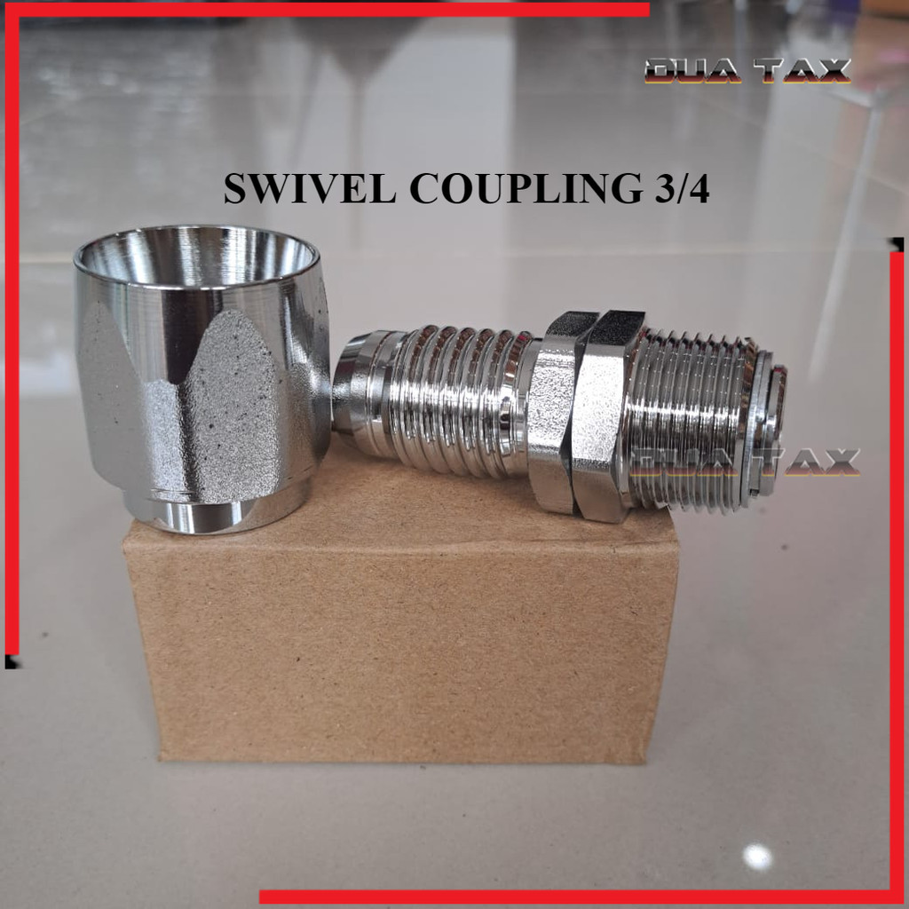 Jual Swivel Coupling 3/4 Inchi Swipel Kopling Untuk Sambungan Selang Nozzle SPBU Pertamini Pom ...