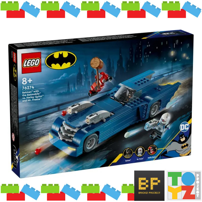 Jual Lego 76274 Batman - Batman with the Batmobile vs. Harley Quinn and ...