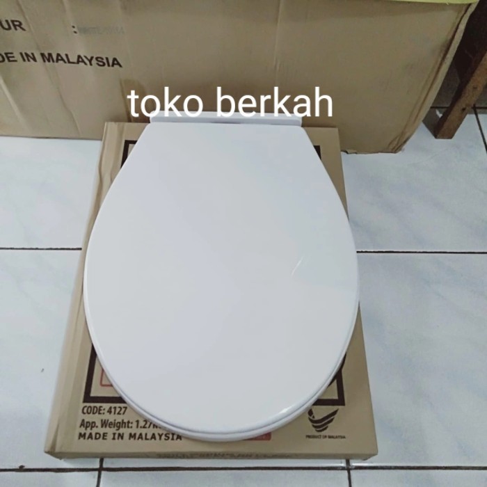 Jual tutup closet duduk model toto Ina americand ( techplas soft close ...