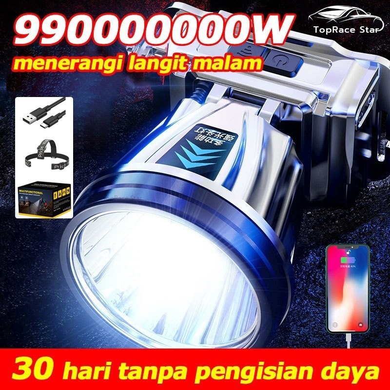 Jual LED Headlamp 500Watt Penerangan terus menerus selama 800 jam senter super terang lampu ...