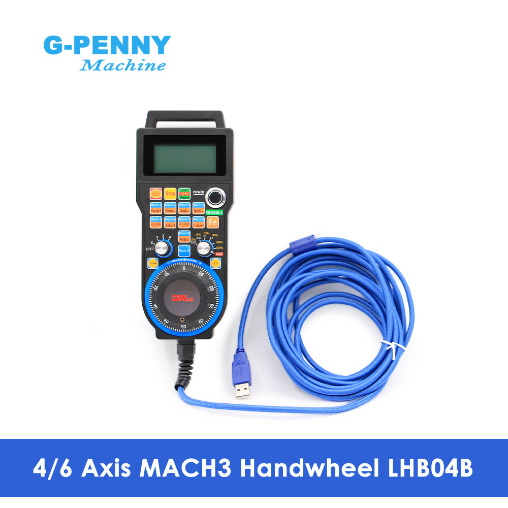 Jual XHC 4 Axis / 6 Axis MACH3 USB CNC Handwheel MPG Manual USB wire ...