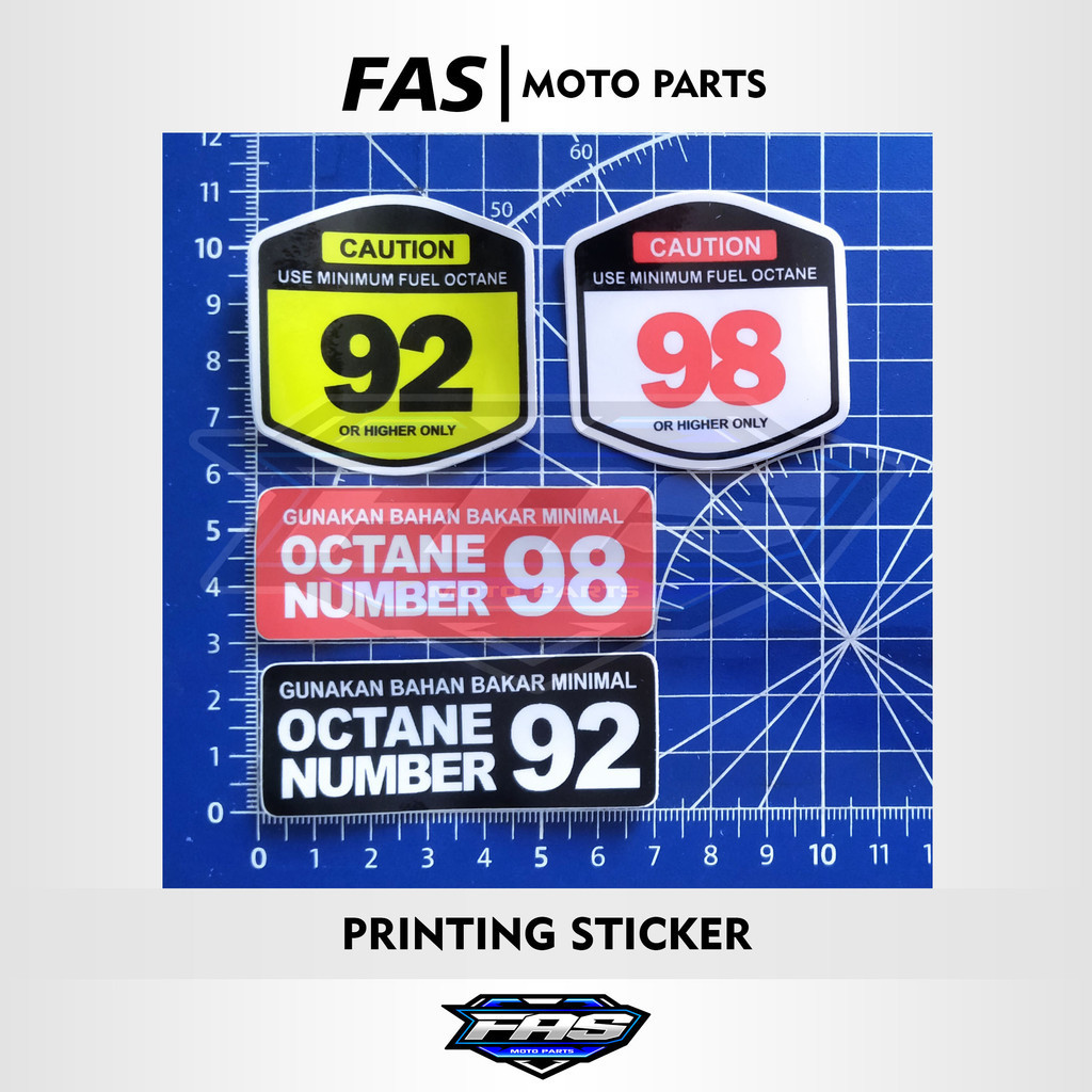 Jual Stiker Octane Number 92 98 | Shopee Indonesia