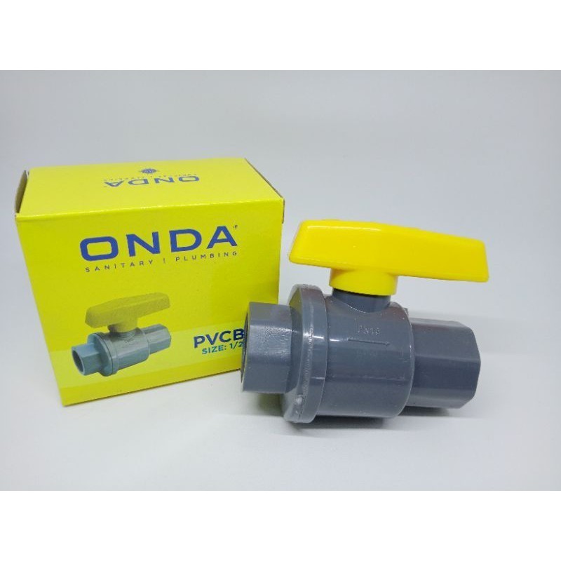 Jual ONDA Ball Valve PVC / Stop Kran PVCBV 1/2” | Shopee Indonesia