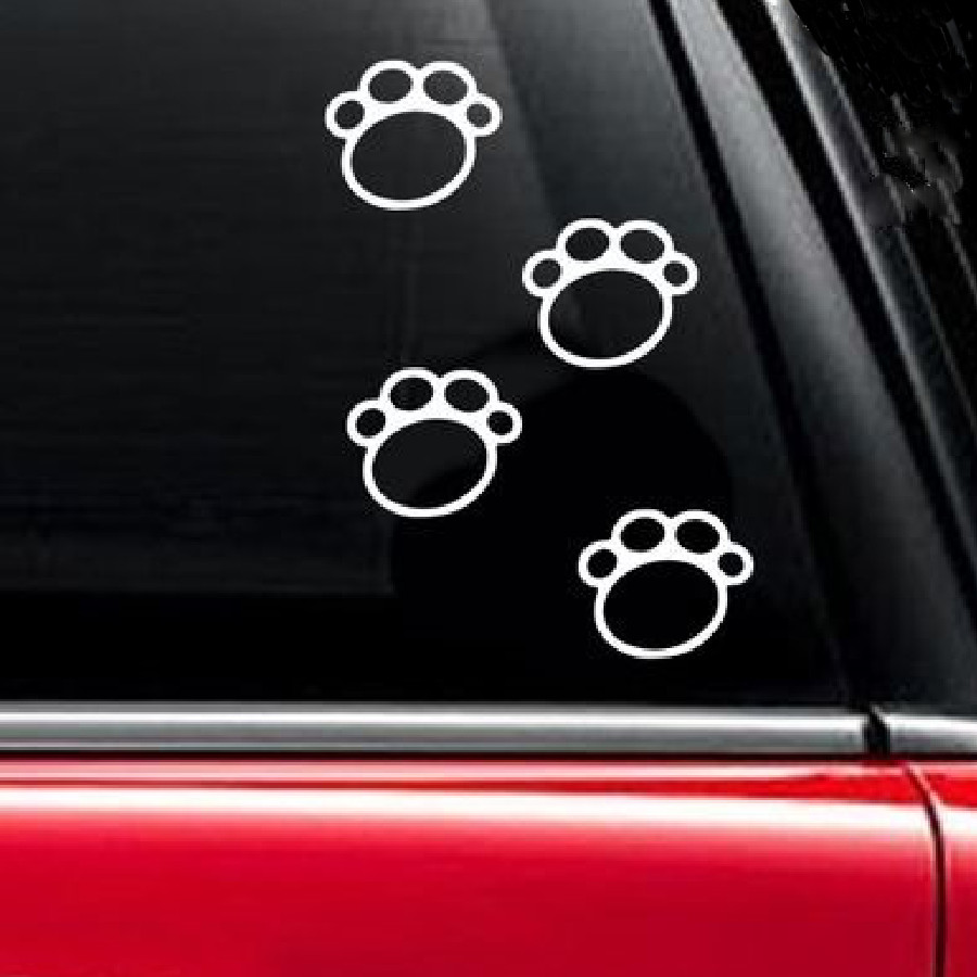 Jual Stiker Mobil Dog Cat Paw Cute - Car Decal Sticker Lucu unik keren ...