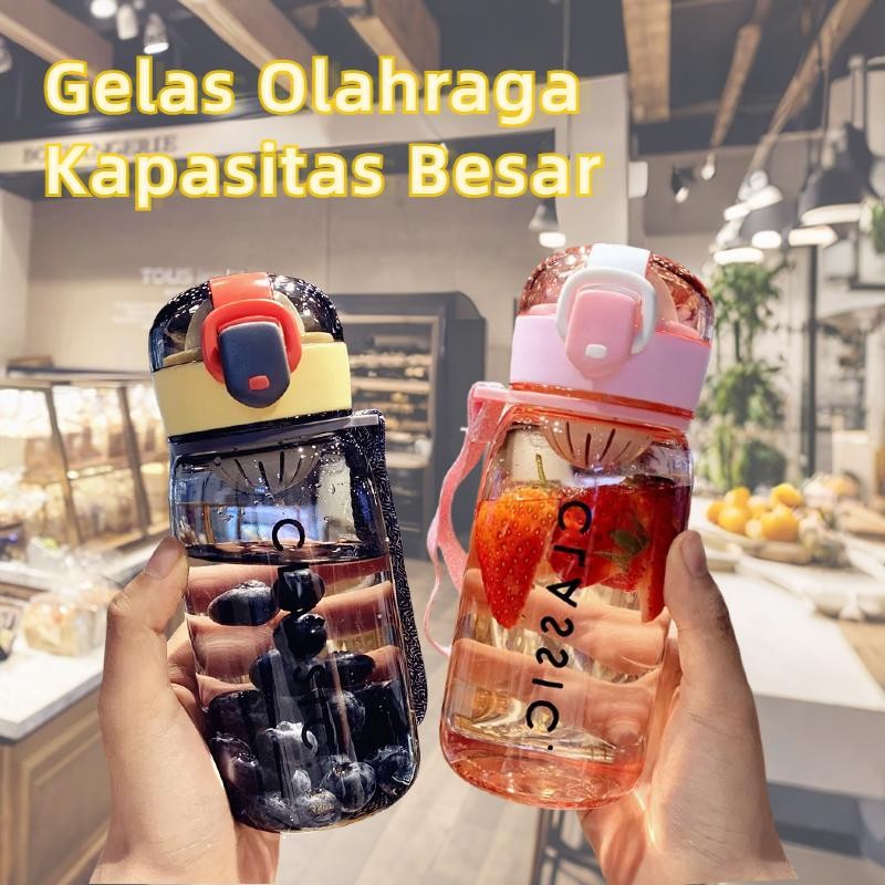 Jual BOTOL MINUM PORTABLE ANTI TUMPAH SARINGAN 500ML | Shopee Indonesia