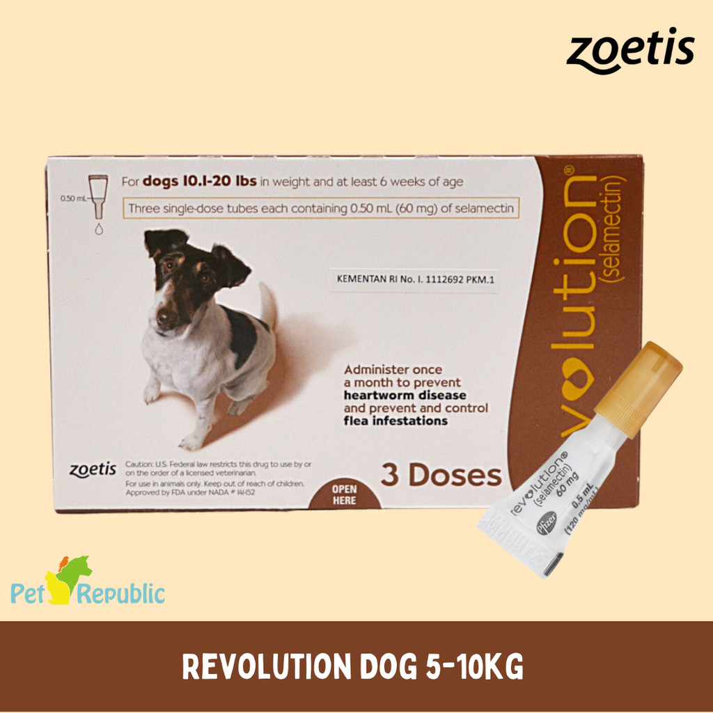 Jual REVOLUTION Obat Kutu Anjing BROWN 0,50ml 1pcs | Shopee Indonesia