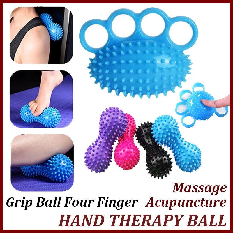 Jual Bola Terapi Tangan Stroke Berduri Karet Remas Melatih Motorik Alat ...