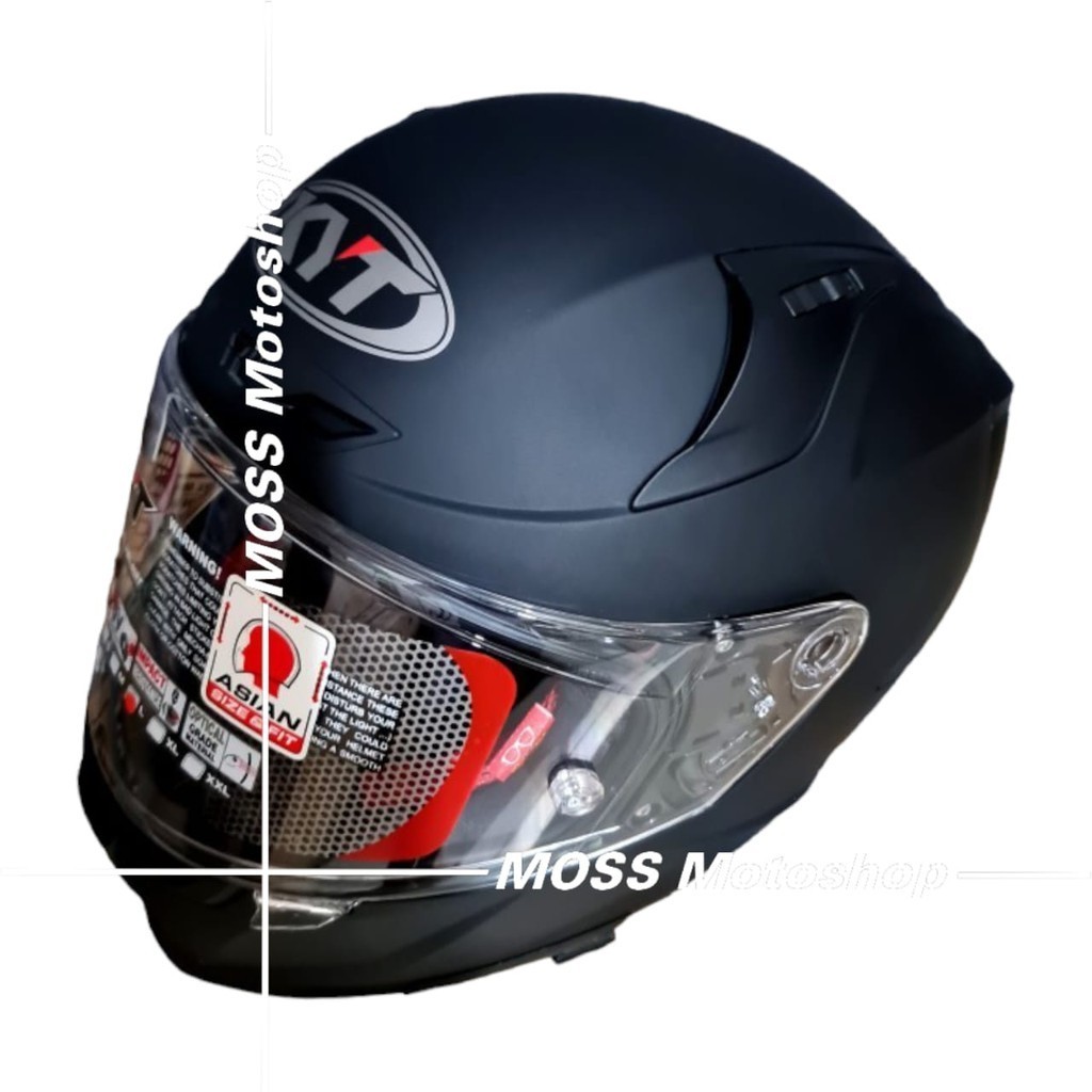 Jual HELM KYT STRIKER PLAIN BLACK MATT| HELM FULLFACE | ORIGINAL ...