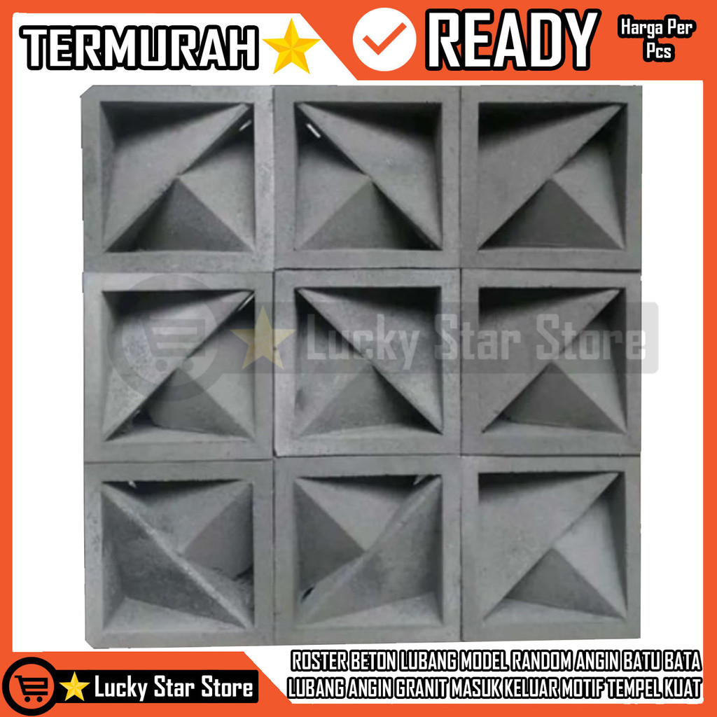 Jual Roster Beton Loster Lubang Angin Tempel Kuat Padat Kokoh Rooster ...