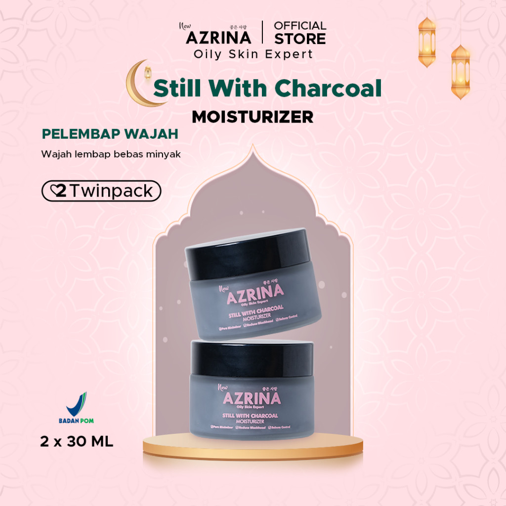 Jual Azrina Moisturizer Still With Charcoal | Shopee Indonesia