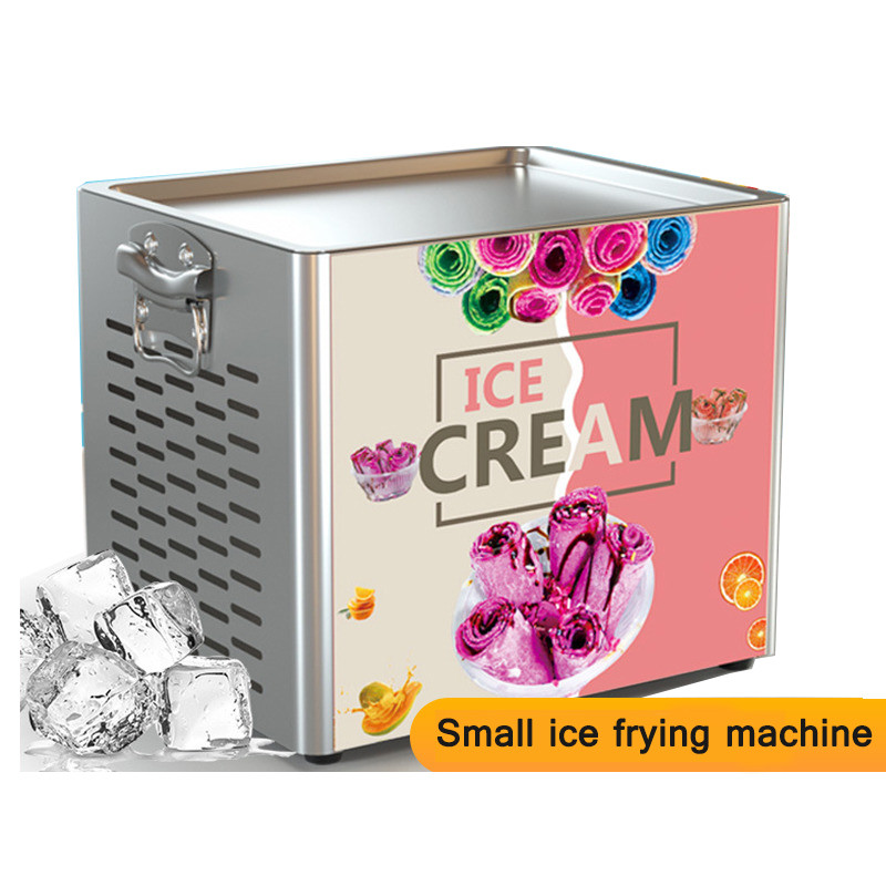 Jual Household fried ice cream machine commercial ice cream roll fried ...