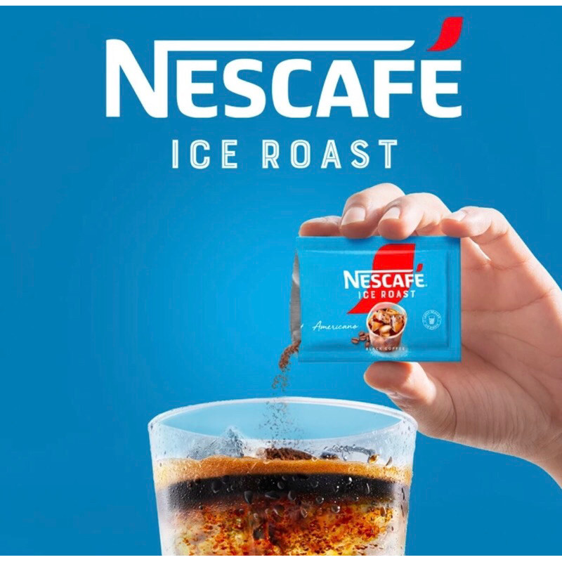 Jual TFGT Nescafe Ice Roast Americano Kopi Hitam Instant 1 Renceng ...